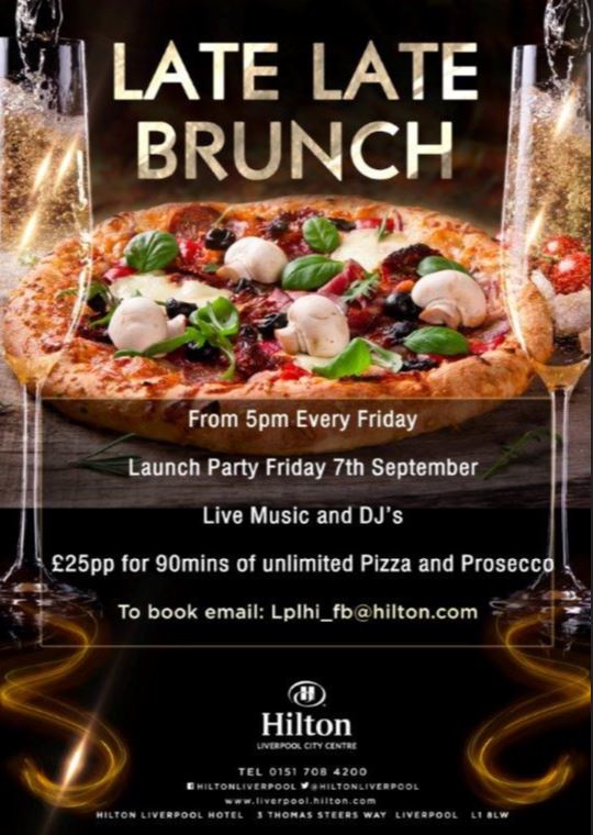 Pizza and Prosecco Heaven as Hilton Hotel launches a LATE LATE BRUNCH ...