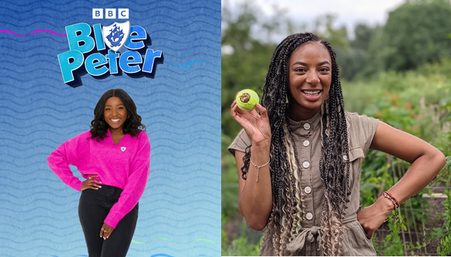 Blue Peter presenter Mwaka Mudenda and CBeebies presenter Chantelle ...